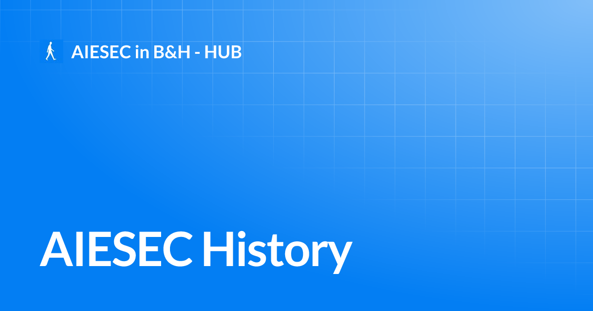 AIESEC History | AIESEC in B&H - HUB