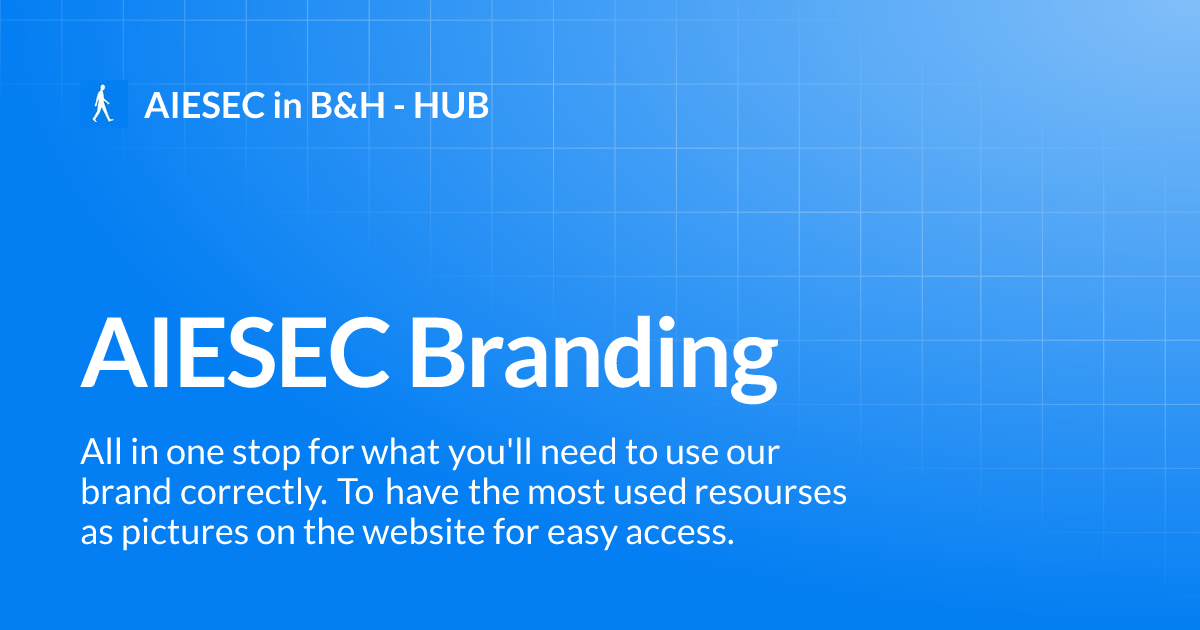 AIESEC Branding | AIESEC in B&H - HUB